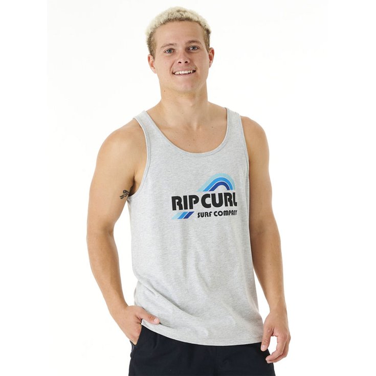 Tee-shirt Rip Curl Débardeur Surf Revival Waving Tank Grey Marle - Eté ...