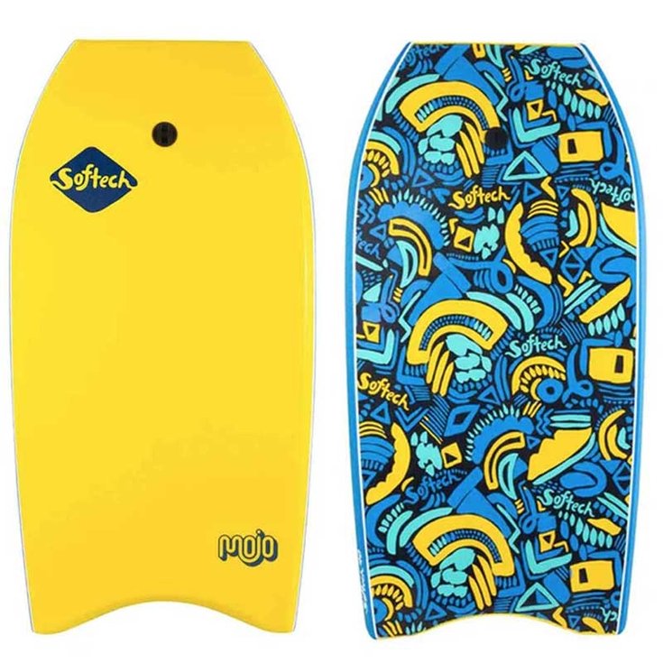 Board de Bodyboard Softech Mojo - Yellow Retro - Été 2024 | Glisse-proshop