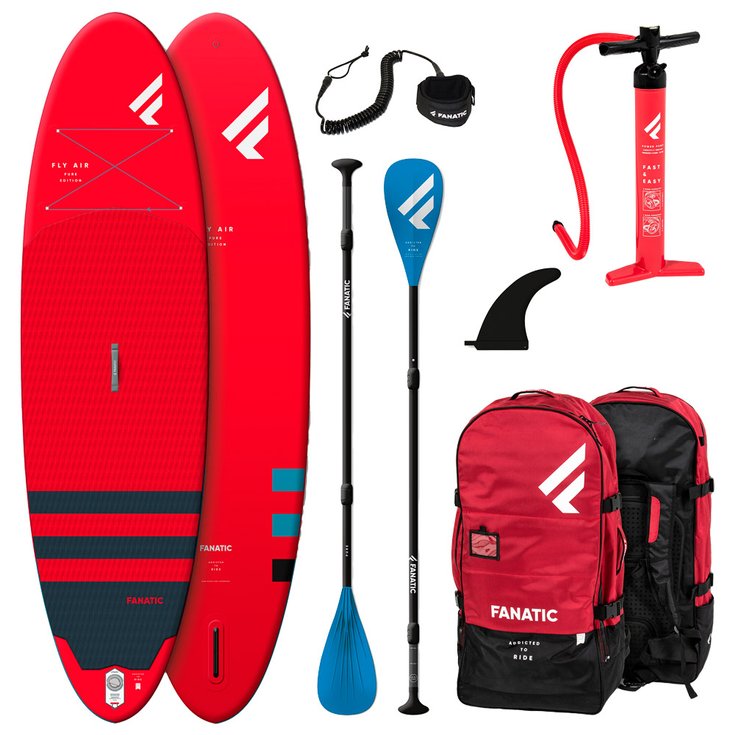 Pack SUP Fanatic Fly Air/Pure - Red - Eté 2023 | Glisse-proshop