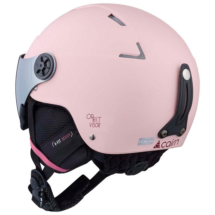 Casque de ski avec visière Cairn Orbit Visor Powder Pink - Hiver 2025 ...