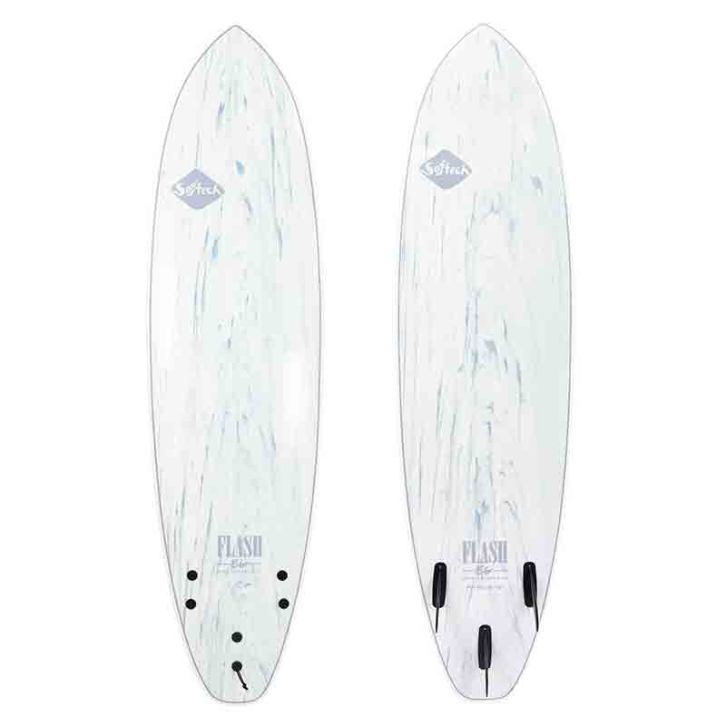 Planche de Surf Softech Flash Eric Geiselman Pro Model - White Marble - Eté 2022 | Glisse-proshop