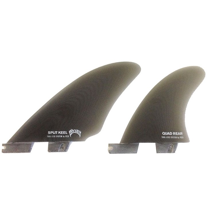 Ailerons Surf Fcs II Split Keel Quad Set - 4 Dérives - Smoke - Hiver ...